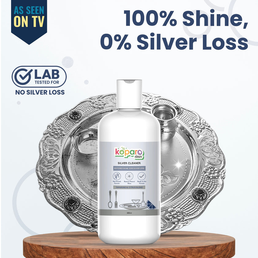 Silver Cleaner – Restores Shine, Removes Tarnish – Koparo Clean