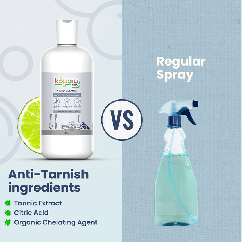 Silver Cleaner – Restores Shine, Removes Tarnish – Koparo Clean